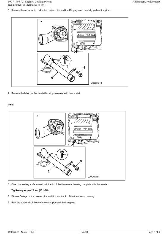 thermostat replacement v6 | SaabCentral Forums