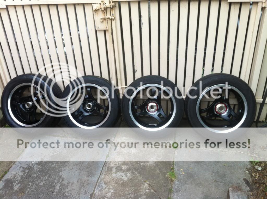 Advan Tri-Spoke Rims W/ Tyres - For Sale (Private Car Parts and ...