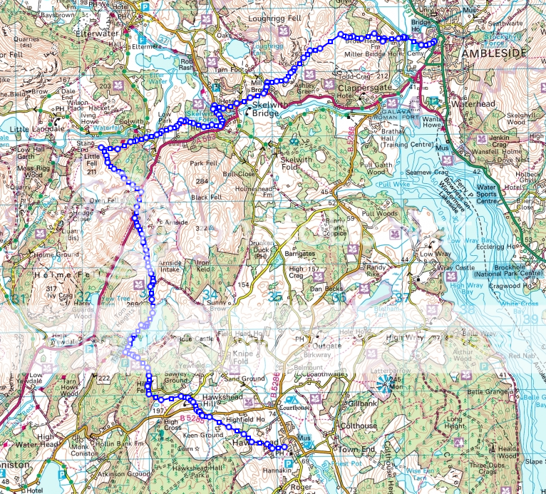 Ambleside Village to Hawkshead VIllage